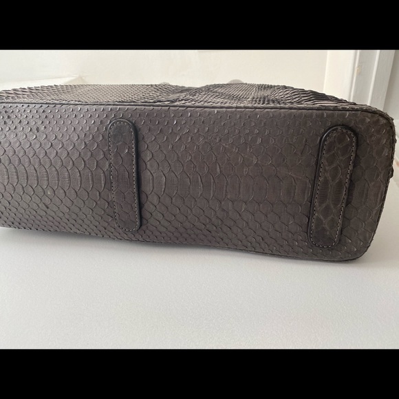 Zagliani | Bags | Zagliani Grey Python Tomadachi Weekender Bag | Poshmark
